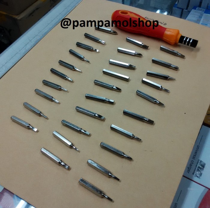 Jual Obeng Set 31 in 1 Minus Plus Bintang FDT | Ganti Casing Kecil ...