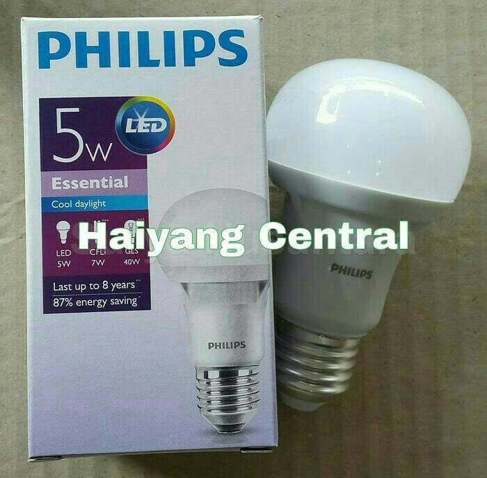 Jual 5w lampu led philips essential 5 watt 350Lm - Kota Medan - Haiyang Central 88 | Tokopedia