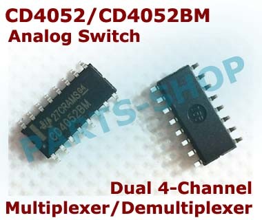 10 Pc SOP 16 CD4052 Dual 4 Kanaals Analog Multiplexer Demultiplexer ...