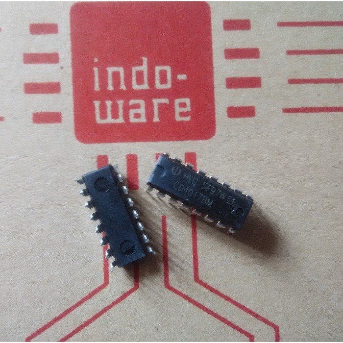 Jual 4017 CD4017 CD4017BM CD 4017B M DECADE COUNTER DIVIDER IC DIP-16 ...