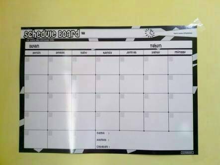 Jual Schedule board , papan jadwal Tanpa Min pembelian - Kota Bandung ...