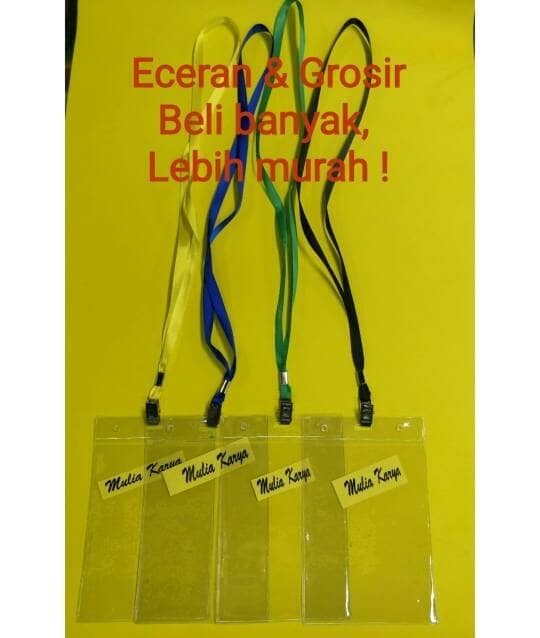 Jual Tali Name tag Plus Plastiknya / Tali Lanyard / Ecer dan Grosir ...