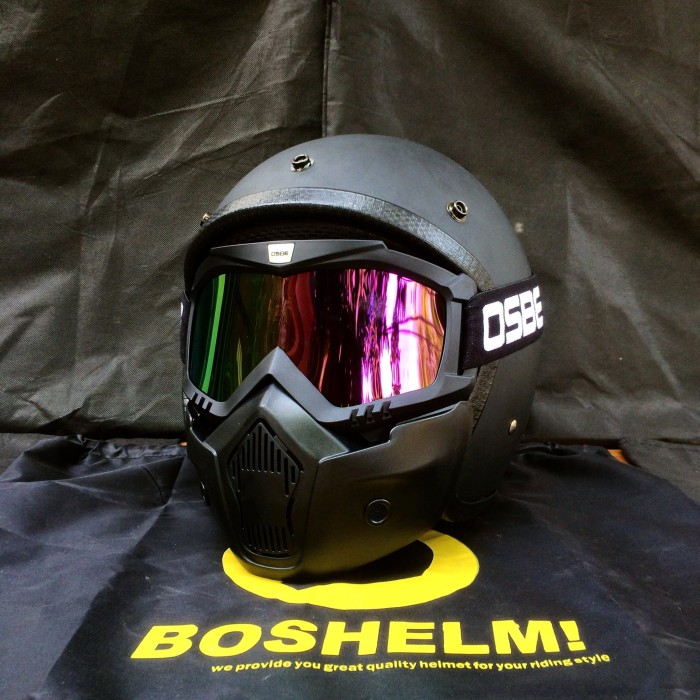 Jual Helm Retro Google Mask - BOSHELM | Tokopedia