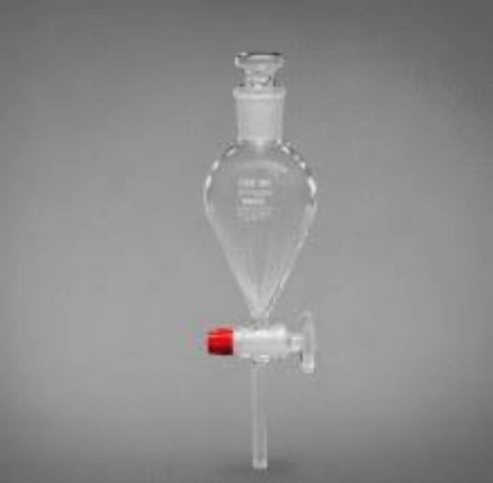 Jual corong pisah 125ml PYREX with teflon stopcock | separating funnel ...