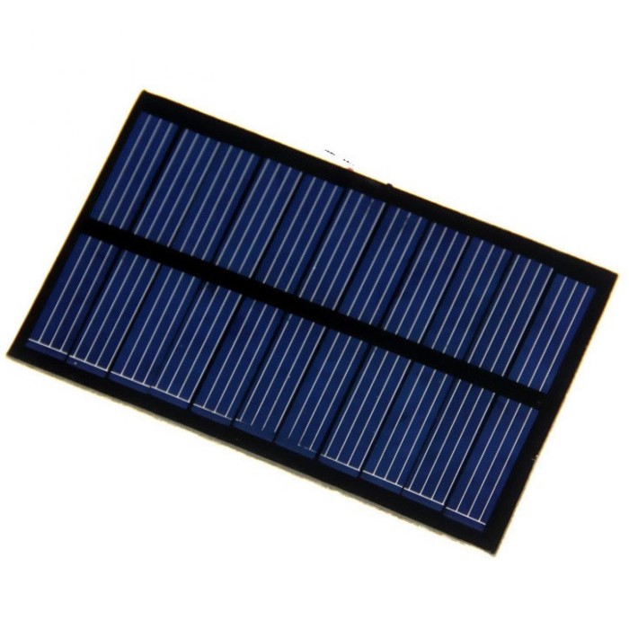 Jual Modul Solar Cell/Solar Panel Surya Mini 5V 1.1W 220mA DIY - Hitam ...