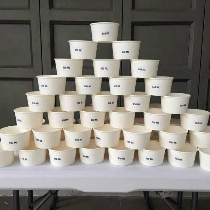 Jual Paper Bowl 650ml / Paperbowl / Food Packaging / Mangkok Kertas ...