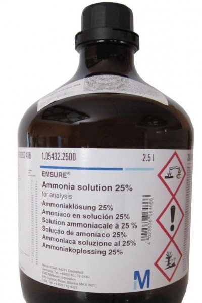 Jual AMMONIA SOLUTION 25%/ LARUTAN AMONIA 25%, 2,5 LT, MERCK, 105432 ...