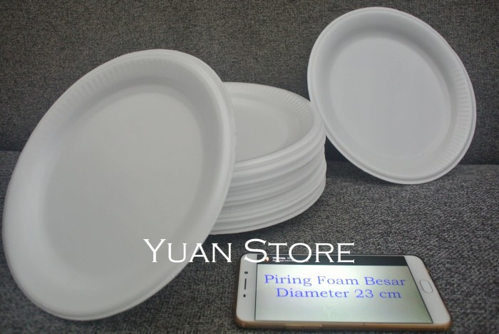 Jual Piring Foam Besar | Piring Large | Piring Makan Besar | Sterofoam ...