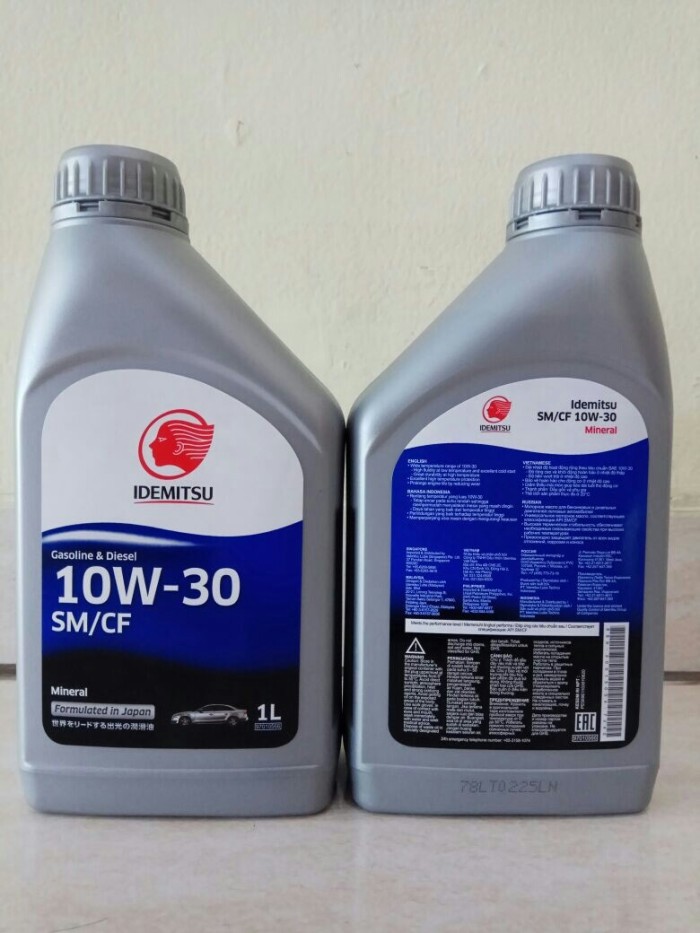 Jual Oli Mobil Idemitsu SM/CF 10W-30 Kemasan 1 Liter - Kota Bekasi ...