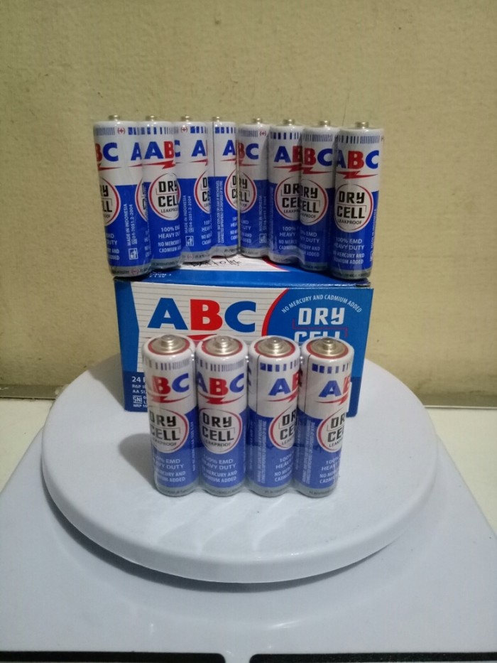 Jual Baterai ABC Biru Kecil R6P 1,5V Size AA Isi 4 - Kota Tangerang ...