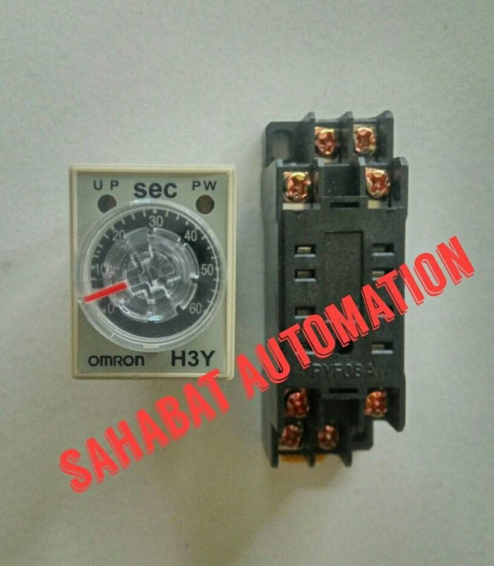 Jual Timer Omron H3Y-2 220VAC 60S + Socket Base - Kab. Gresik - SAHABAT AUTOMATION | Tokopedia