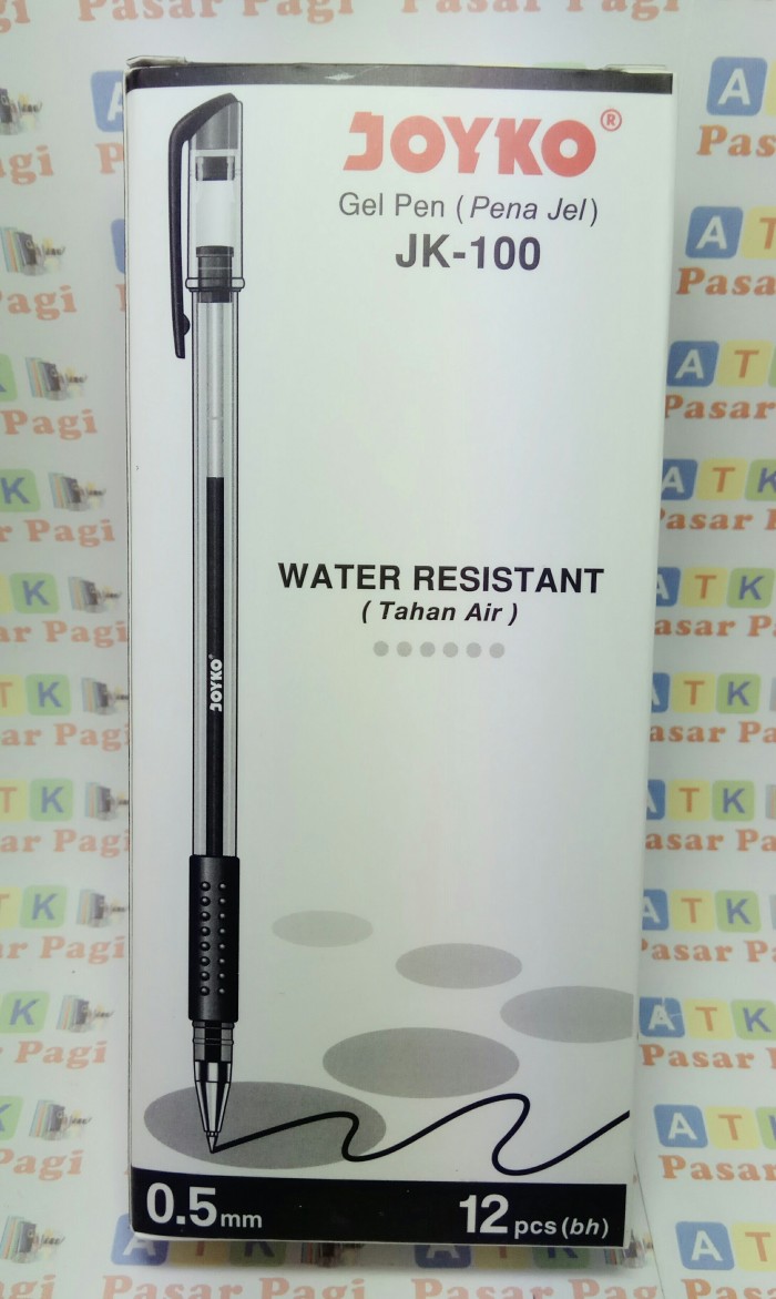 Jual pen gel joyko jk 100 hitam dan biru - Jakarta Barat - ATK Pasar ...