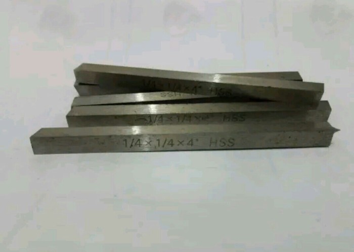 Jual Pahat Bubut HSS Square Tool Bit Mata Pahat Bubut Size 1/4 x 4 Inch ...