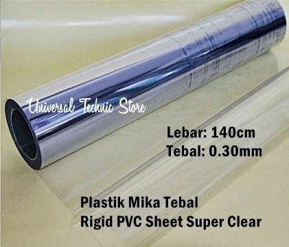 Jual Plastik Mika Kaku Rigid PVC Super Bening Lebar 140cm Tebal 0,30mm - Jakarta Pusat ...