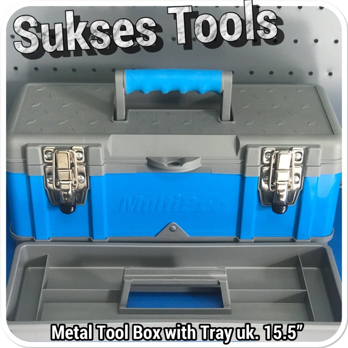 Jual Tool Box Besi Multipro with Tray / Metal ToolBox 15,5" - Jakarta ...