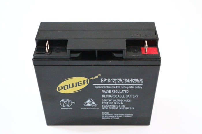 Jual Baterai UPS 12V18ah Powerplus (Battery UPS APC RBC11 VRLA SLA ...