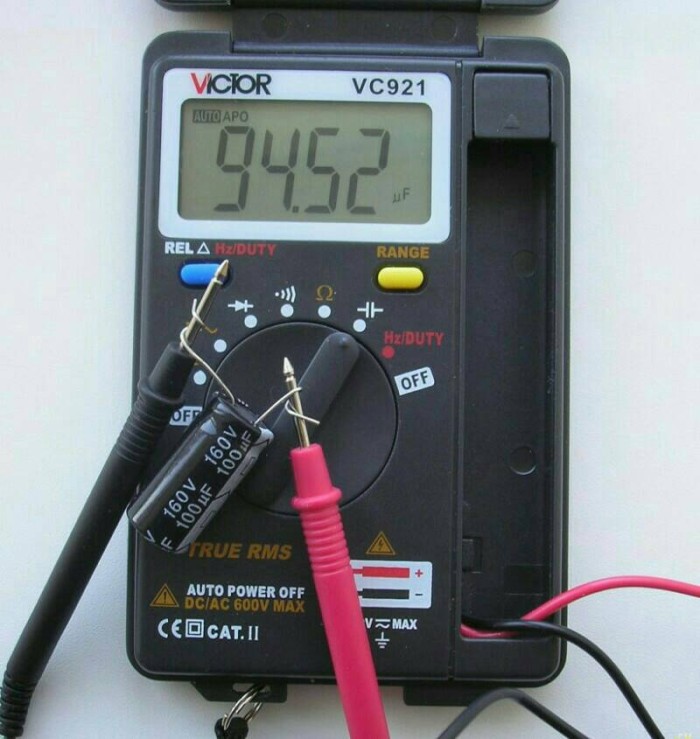 Jual victor vc921, avometer, tester digital, elko capasitor hz, auto ...
