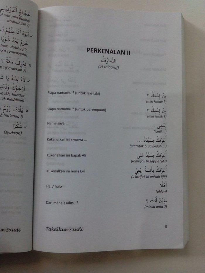 Kamus Bahasa Arab Amiyah Saudi - SMP MTs Pendidikan Menegah