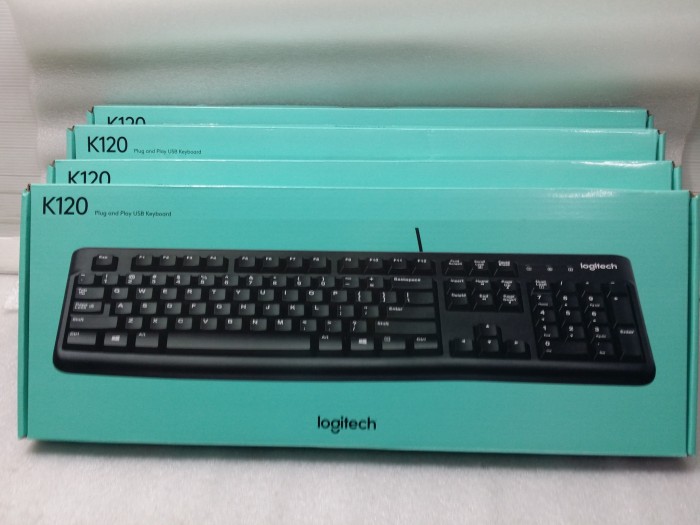 Jual Keyboard Logitech K120 USB Black K 120 USB K-120 K 120 NEW Garansi ...