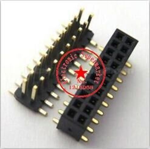 Jual Double Row Female Socket SMD 2*10 1.27mm Pin Header Connector ...