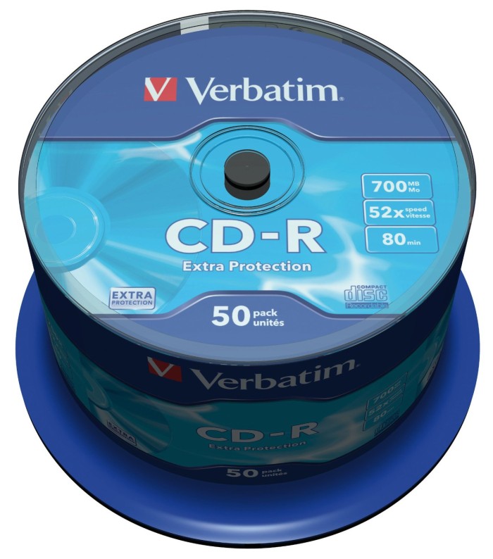 Jual CD-R Verbatim 52x 700MB 1 Tabung isi 50 Pcs - Jakarta Pusat - Das ...