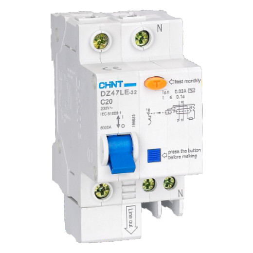 Jual ELCB Chint DZ47LE-32 2P 6kA Anti Kontak Eartlh Leakage Circuit Breaker - Jakarta Barat ...