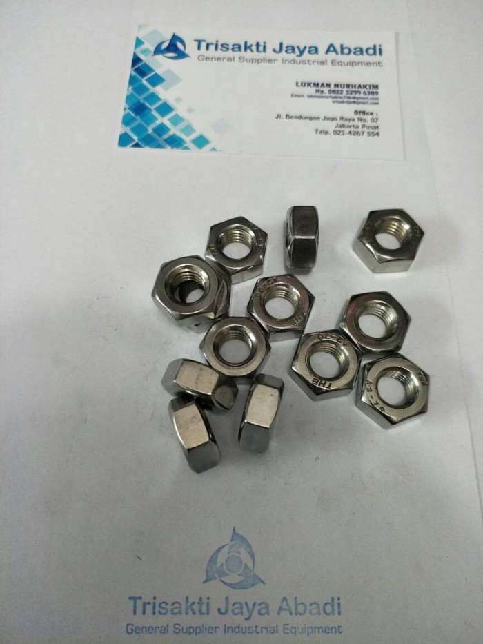 Jual NUT M14 STAINLESS STEEL 304 / MUR M14 STENLIS 304 - Jakarta Barat ...