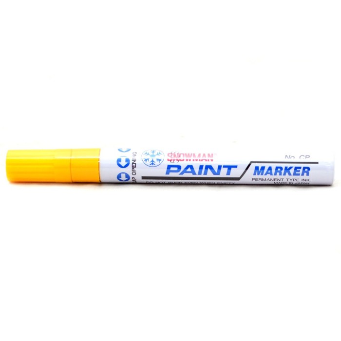 Jual SNOWMAN PAINT MARKER YELLOW SPIDOL PAINTMARKER KUNING - Kota ...
