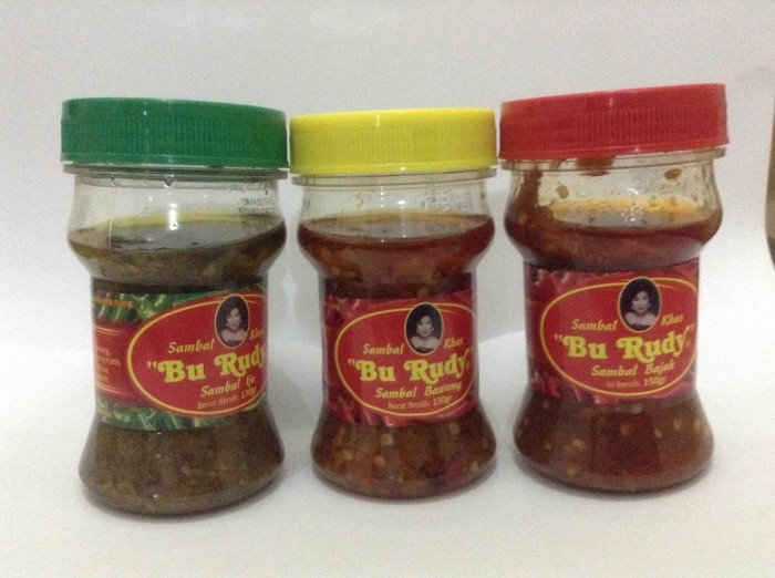 Jual Sambal Bu Rudy Surabaya Komplit Mix Paket Hemat Bawang Terasi