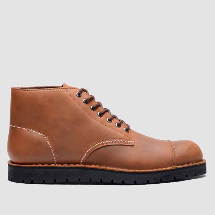 Promo BRODO - Sepatu Pria Alpha E+ Vintage Brown Black Sole - 41 - Kota ...