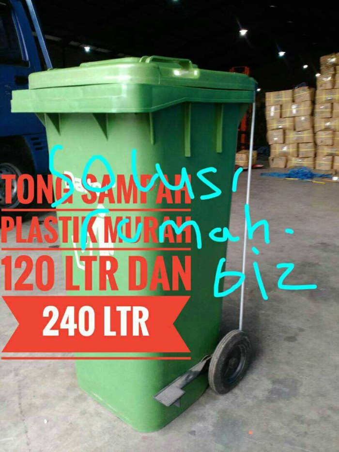 Jual TEMPAT SAMPAH RODA PLASTIK PVC HIJAU 120L TONG SAMPAH - Kab. Kediri - SOLUSIRUMAH.BIZ ...