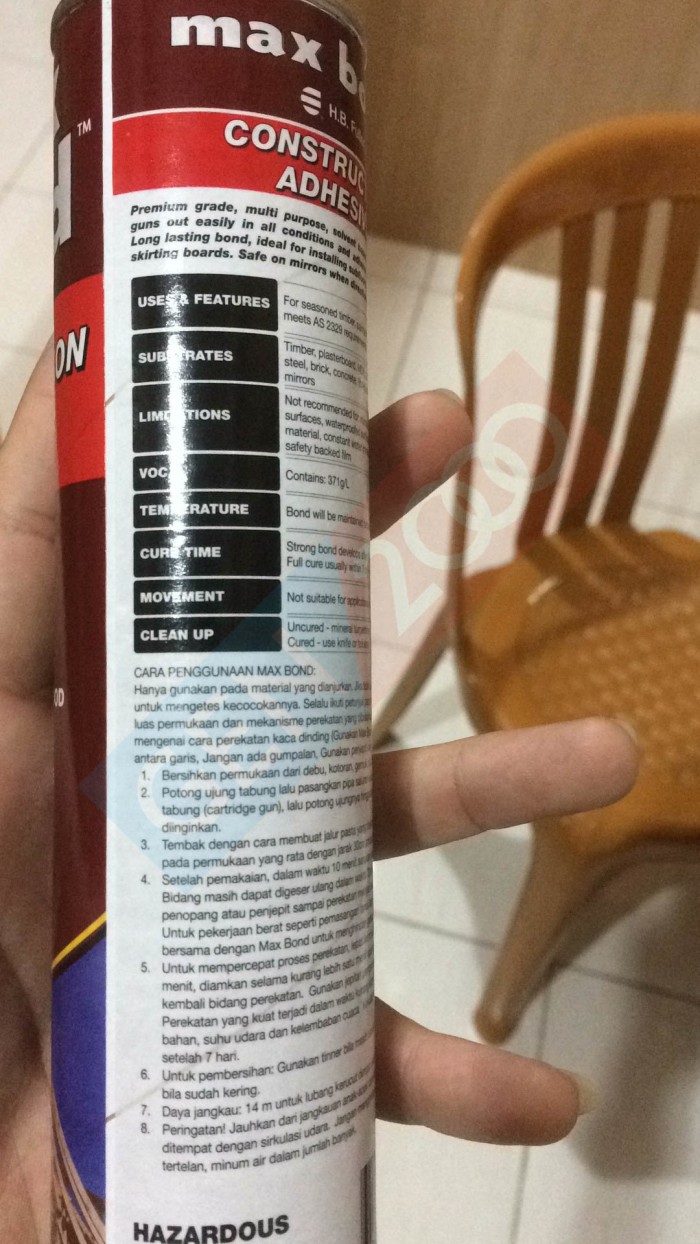 Jual Lem Besi Maxbond Sealant Batu Construction Sealant Concrete ...