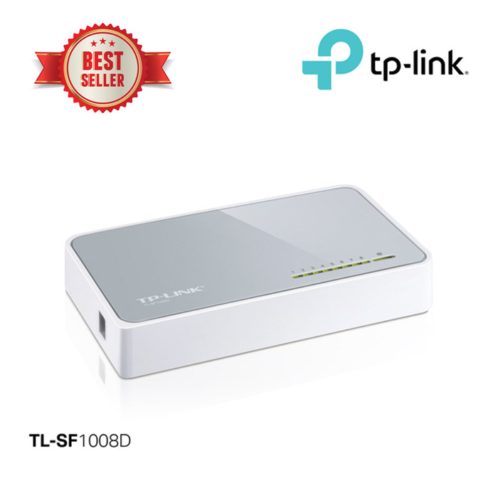 Jual TP-LINK TL-SF1008D 8-Port 10/100Mbps Switch hub LAN TPlink TL SF ...