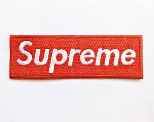 Jual EMBLEM PATCH SUPREME BADGE Ukuran : 10x3cm Full benang Full Bordir ...