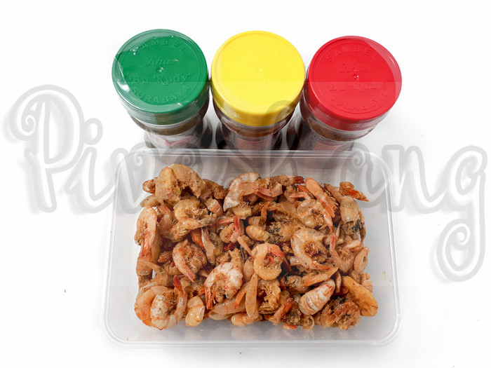 Jual Grosir Paket Udang Crispy Besar Sambal 3 Rasa Bu Rudy Oleh2 ...