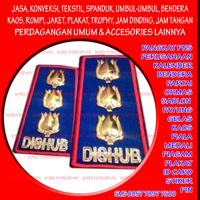 Jual TANDA JABATAN PANGKAT DISHUB 4B/IVB - Jakarta Selatan - SARI ...
