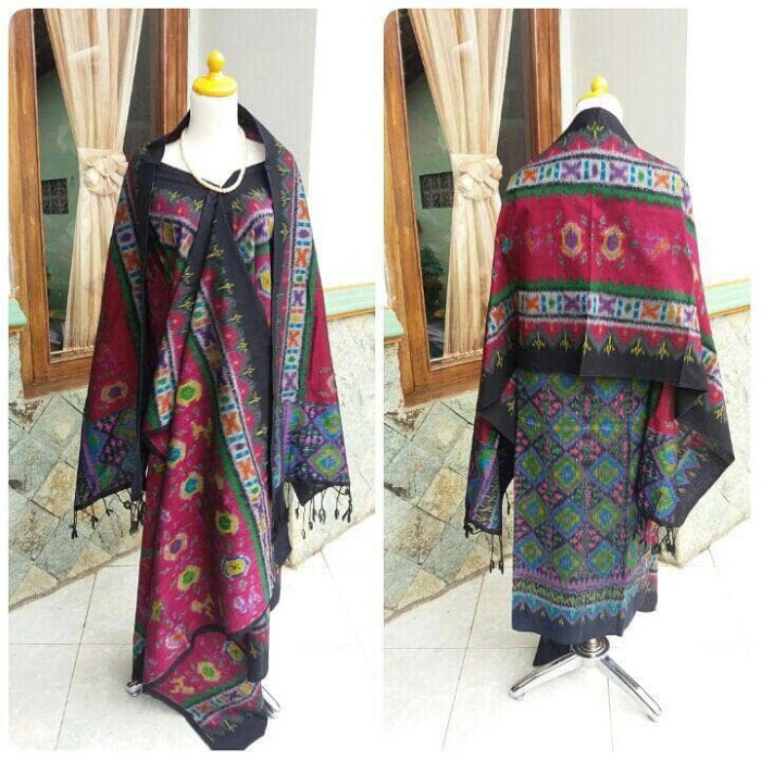Jual Kain + Selendang Tenun Blongket Batik Cantik Troso Jepara - Kab ...
