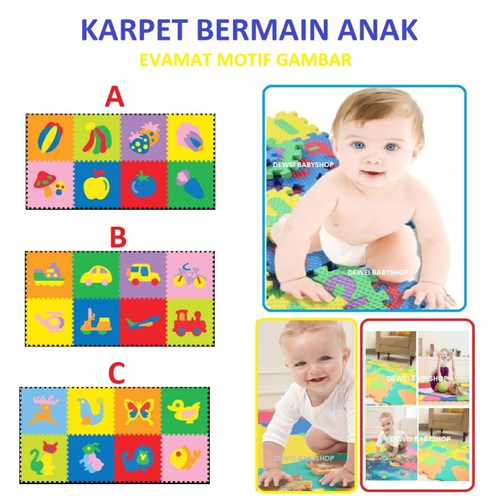 Jual Karpet|Bermain|Anak|Alas|Lantai|Tikar|Main|Mainan|Kado|Bayi|Baby ...