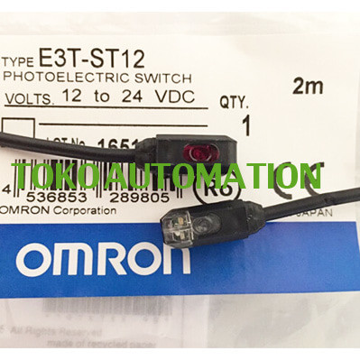 Jual E3T-ST12 E3TST12 E3T ST12 Photoelectric Sensor 1m NPN Dark 12V TO ...