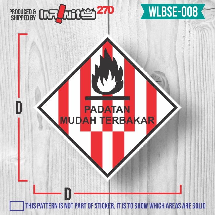 Jual stiker B3 label GHS bahan material berbahaya beracun D70-WLBSE-008 ...