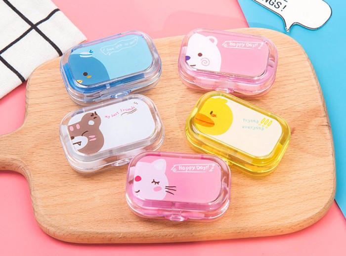 Jual HM005 Kotak Penyimpanan Softlens Travel Kit Box Tempat Case ...