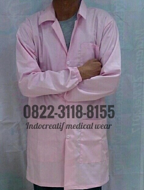 Jual Jas Laboratorium / Jas Lab Warna Pink / Merah Muda Lengan Panjang ...