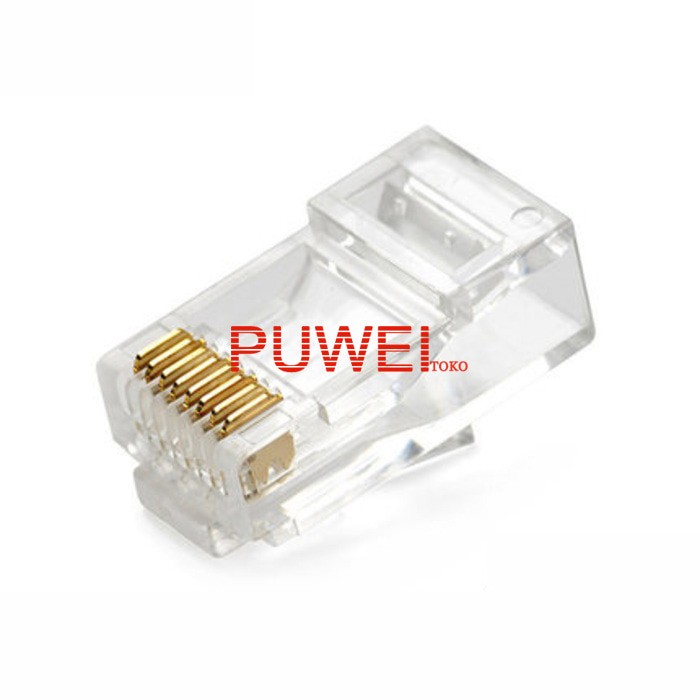 Jual 8P8C RJ45 jaringan Ethernet konektor Modular steker Adapter Plugs ...