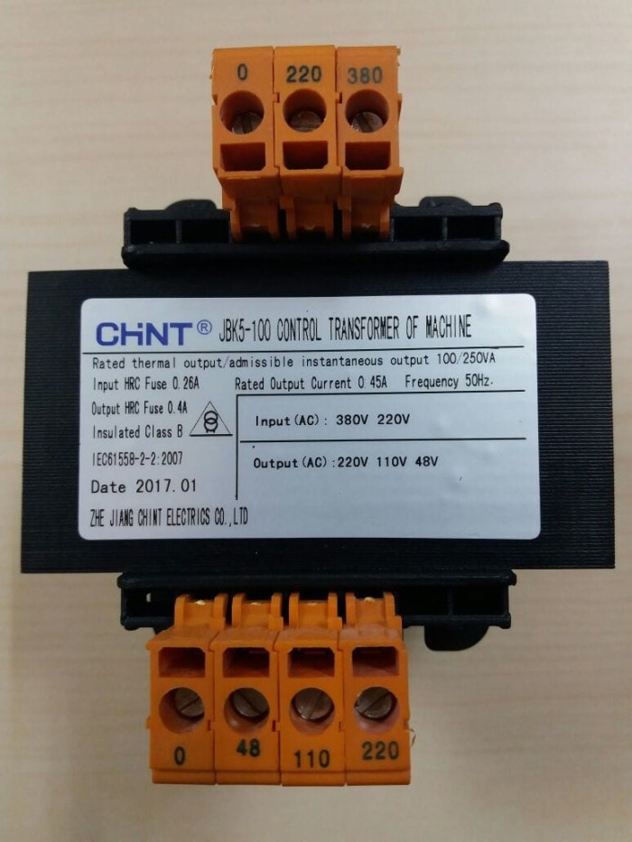 Jual Chint Transformer Trafo Step Down 160VA In 380V 220V Out 36V 24V 12V - Jakarta Barat ...