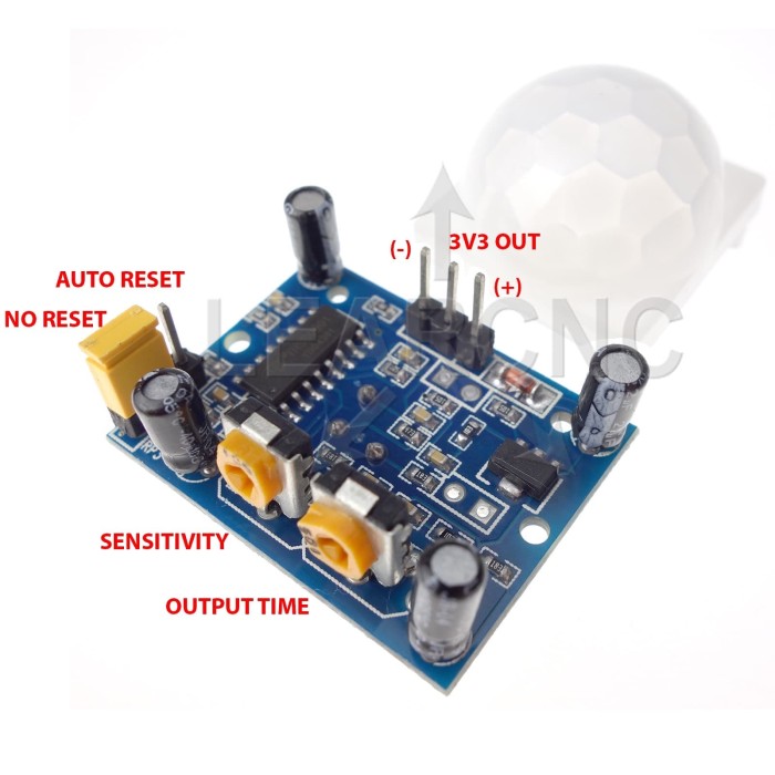 Jual SENSOR GERAK PIR HC-SR501 MOTION SENSOR ( ARDUINO ) - Biru - DKI Jakarta - ARDUSHOP-ID ...