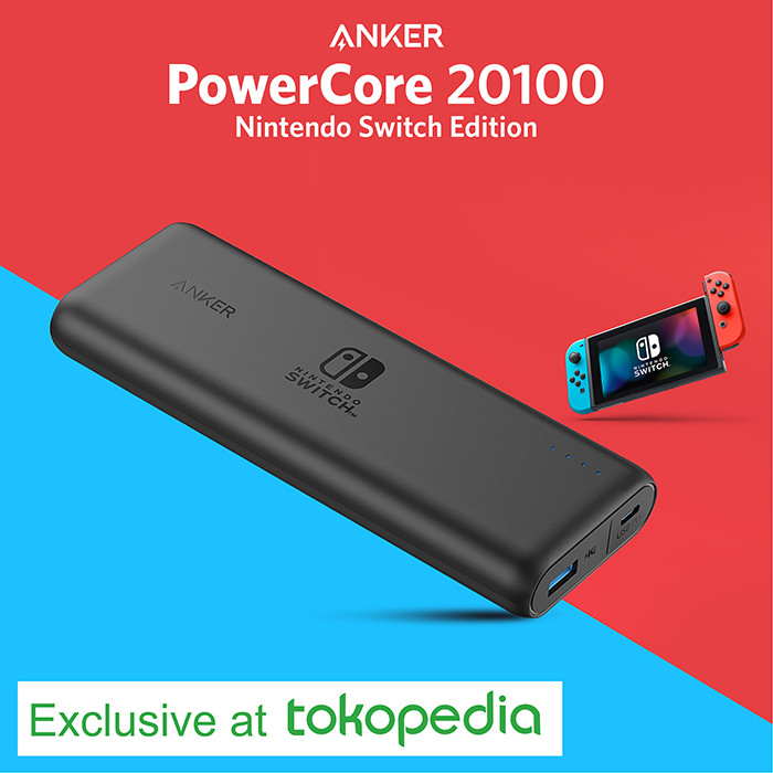 Jual Anker Powercore The Official Nintendo Switch Edition 20100mAh PD A1275 - Anker Indonesia OS ...