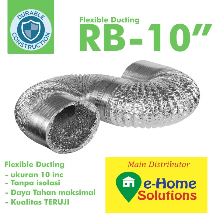 Jual Flexible duct 10 inch - Jakarta Utara - E-HomeSolutions | Tokopedia