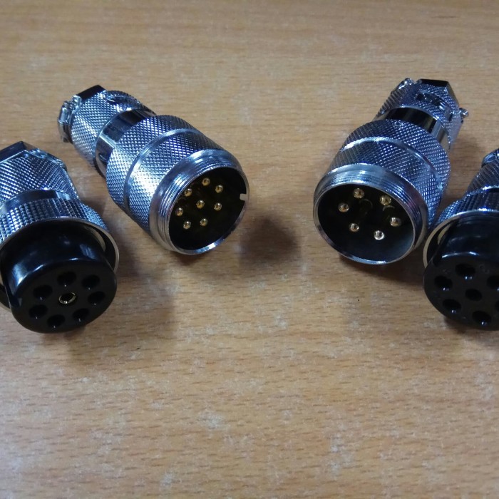 Jual Circular connector konektor besi mobile 30 mm 6 8 pin bukan ...
