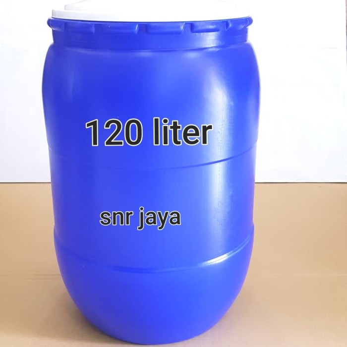 Jual Tong air/gentong air 120 liter tinggi biru +tutup putih/ GOJEK ...