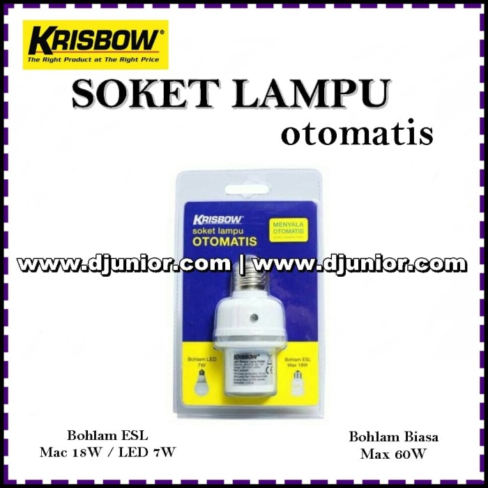 Jual KRISBOW - SOKET LAMPU OTOMATIS / FITTING / PITTING / LIGHT SENSOR ... Jual KRISBOW - SOKET LAMPU OTOMATIS / FITTING / PITTING / LIGHT SENSOR ...